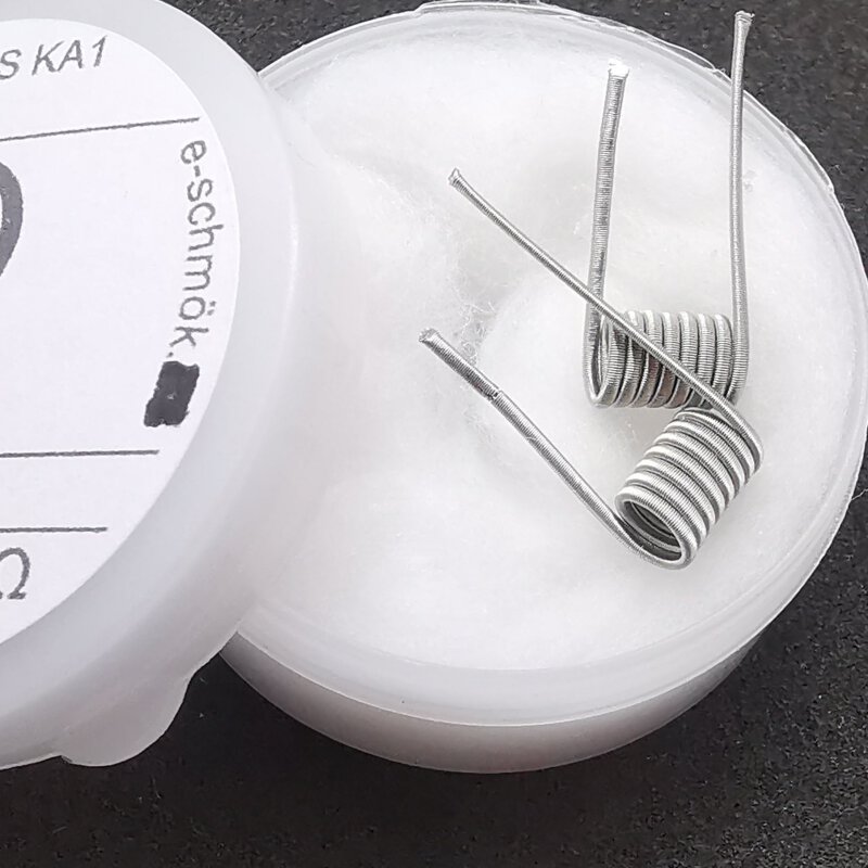 Fine Fused Clapton Coil NI80 0,36 Ohm - E-Schmök Handmadecoils & Stuf
